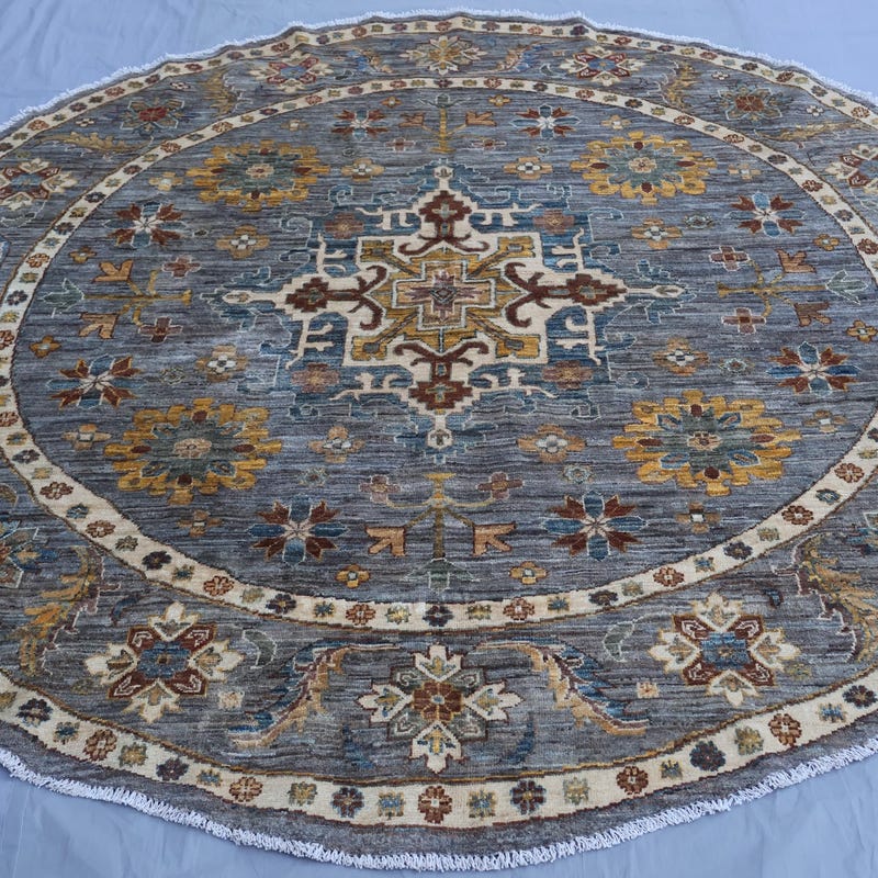 Large Round Rug - Etsy