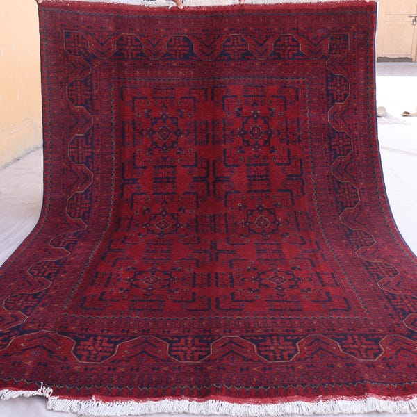 8x11 Red Oriental Rug - Etsy UK