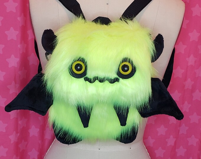 Creepy the Yellow Floof Monster Friend Backpack/messenger Bag/monster ...