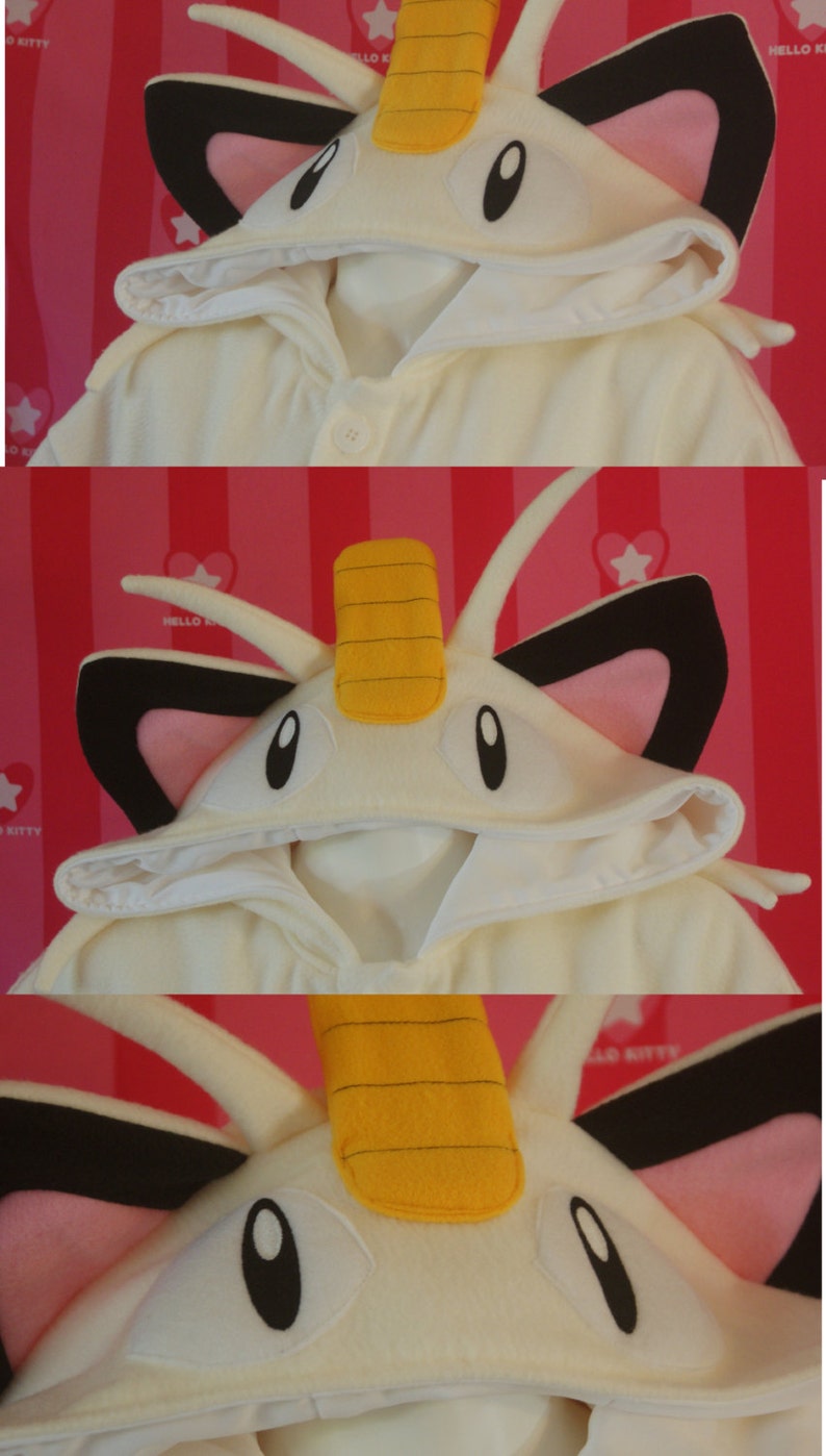 Pokemon Onesie Meowth Inspiredpokemon Kigurumi Adult Etsy