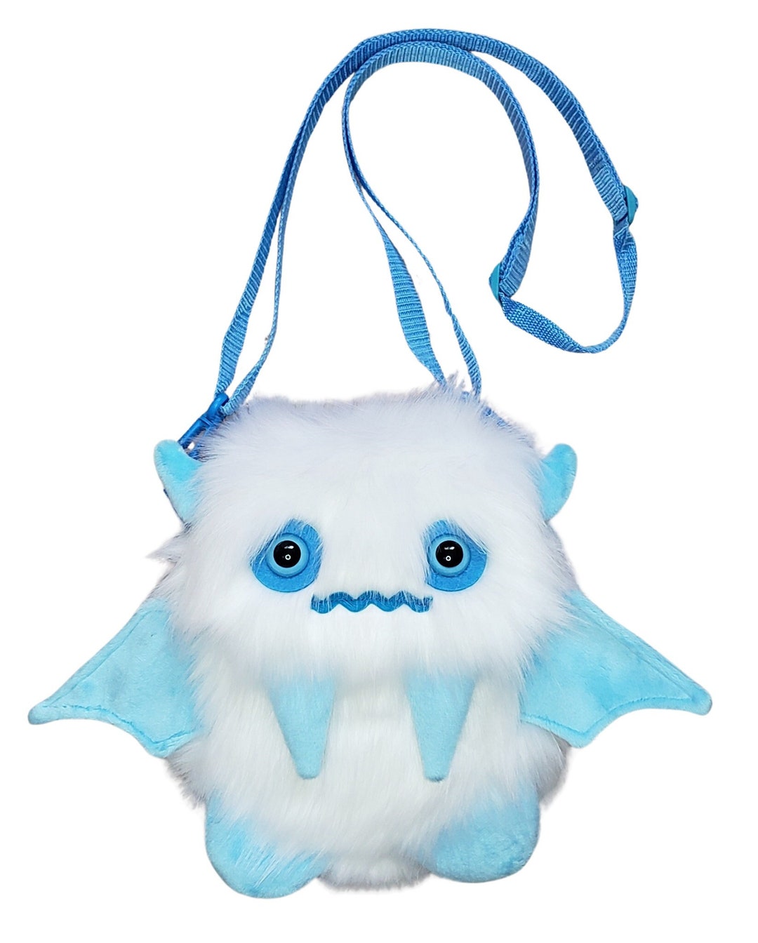 Cloudy the White and Blue Floof Monster Friend Backpack/bag - Etsy