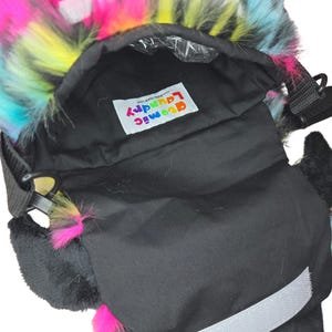 Rainbow Leopard Floof Monster Friend Backpack/messenger Bag/monster ...