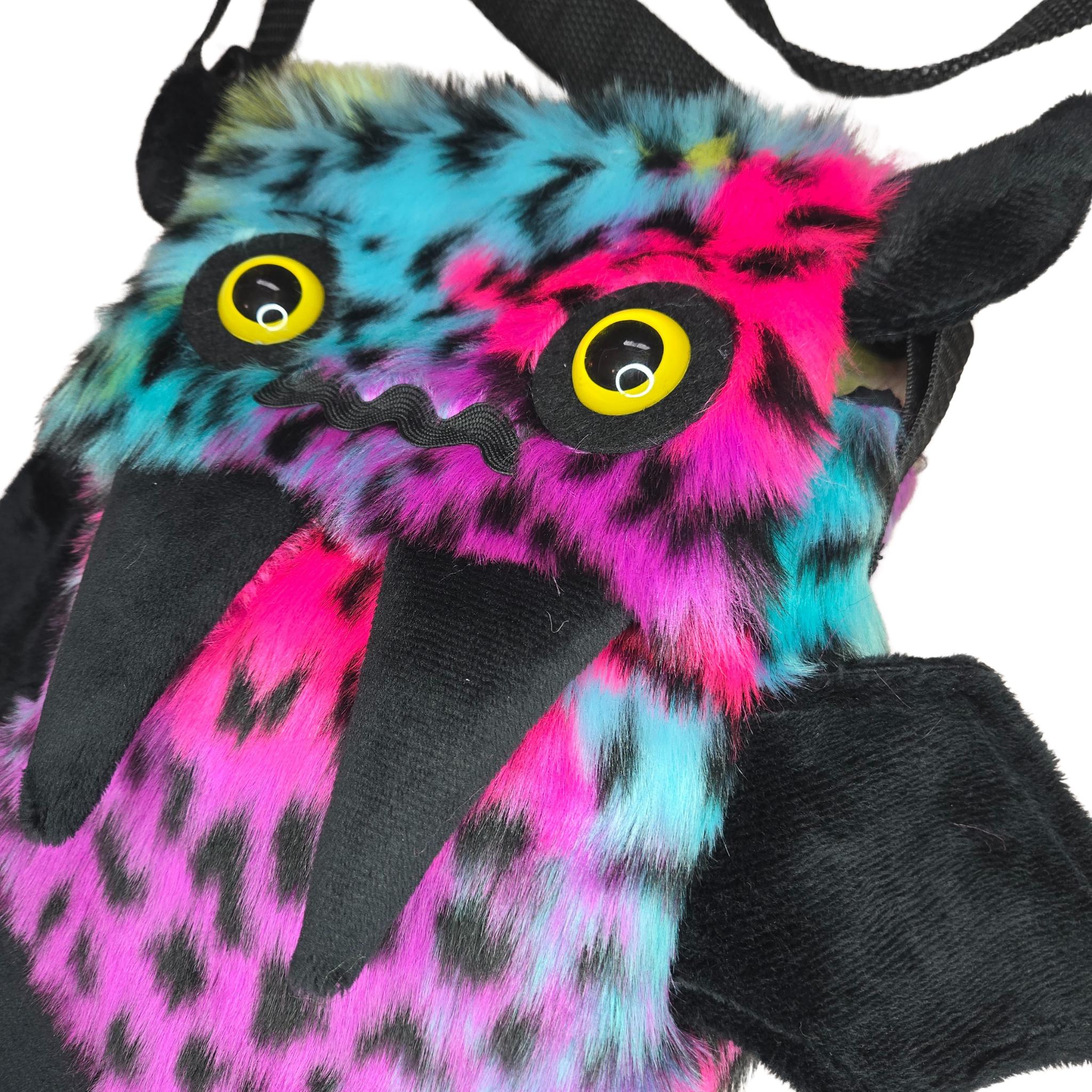 Rainbow Leopard Floof Monster Friend Backpack/messenger Bag/monster ...