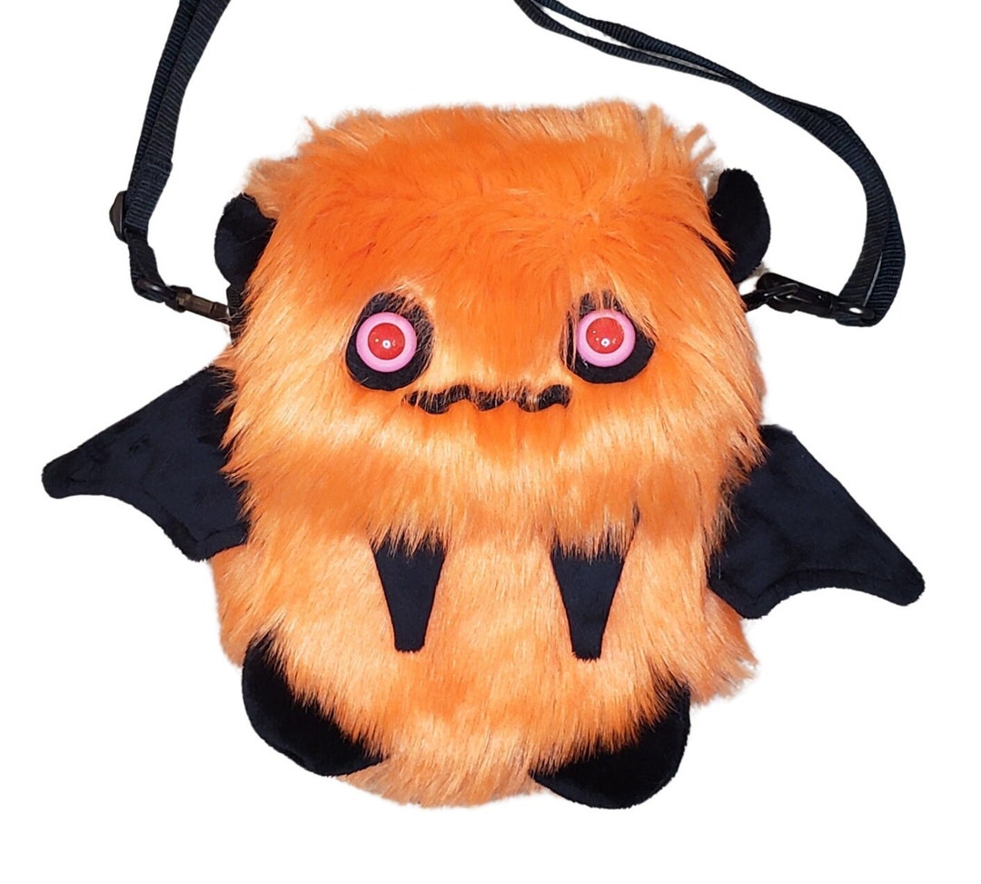Batty the Orange Floof Monster Friend Backpack/messenger Bag/monster ...