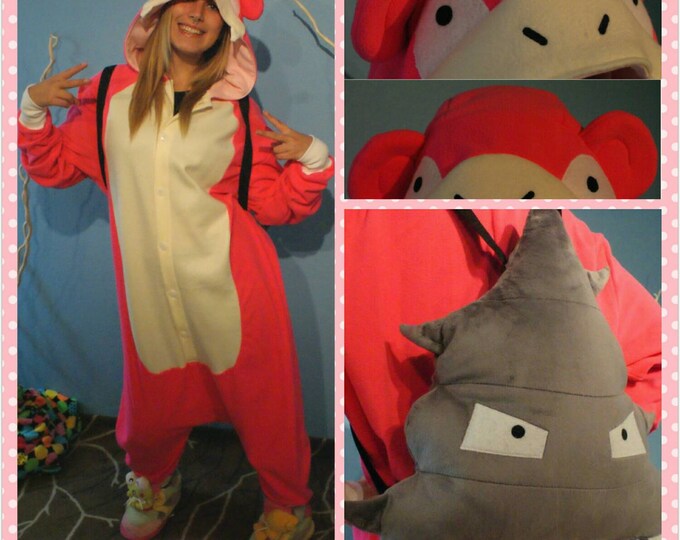 Slowbro Pokemon Inspired Kigurumi/adult Onesie-pokemon Cosplay, Pokemon ...