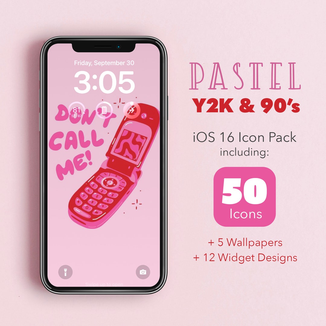 Pastel Glitter Y2K App Icons: Ios16, 50 Icons (digital Download) - Etsy