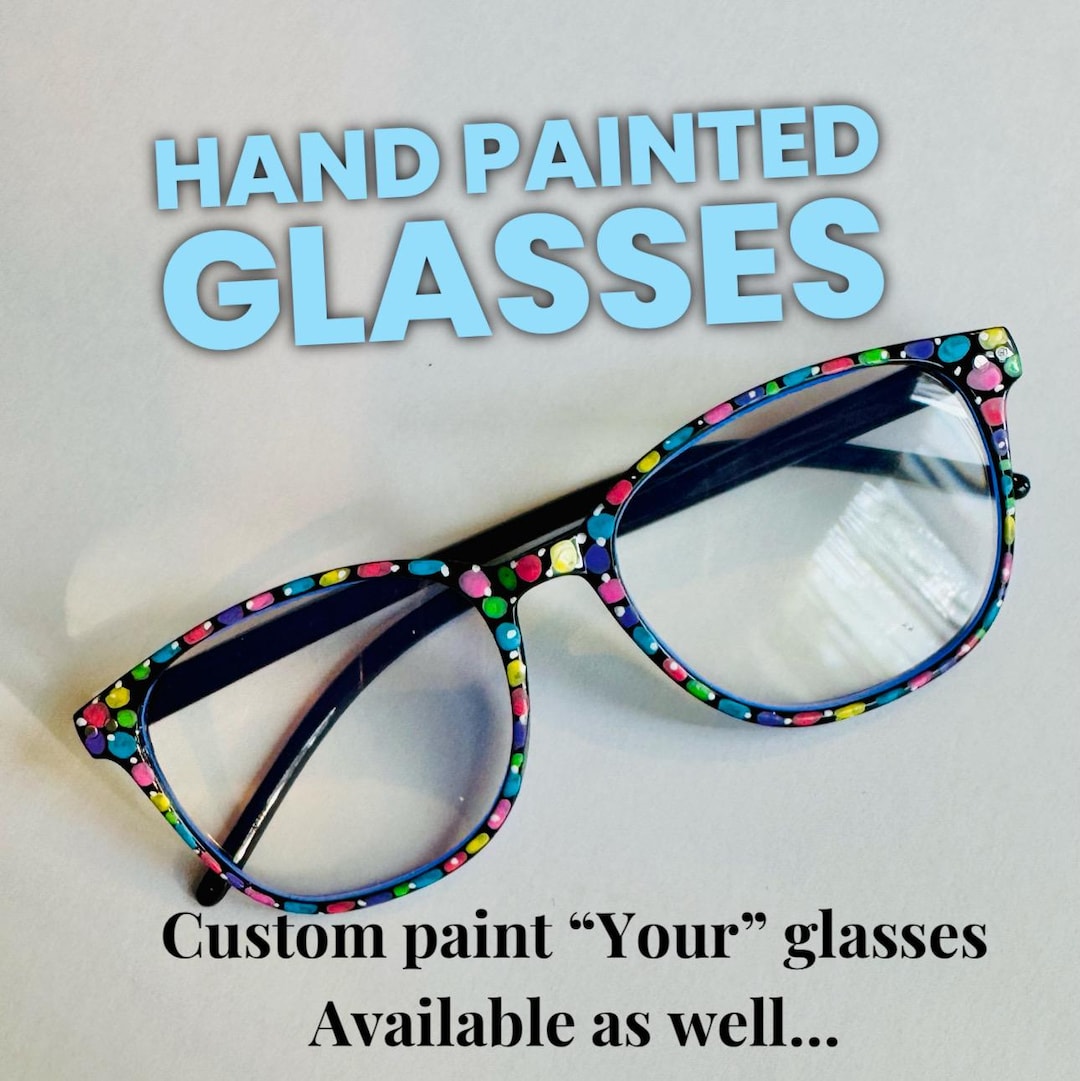 Hand Painted Reading Glasses - Etsy