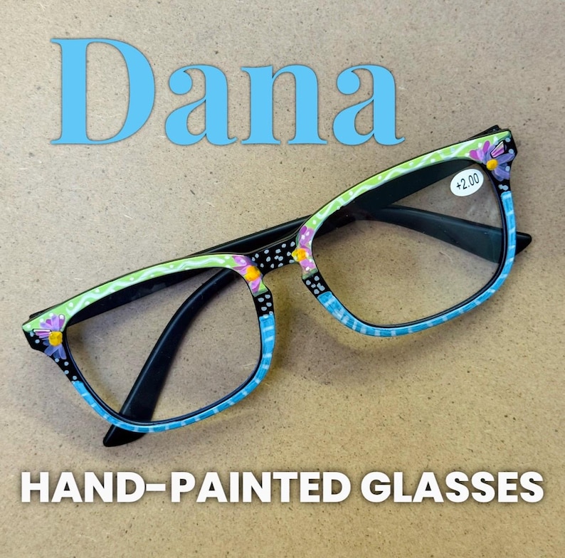 Dana Hand-painted Glasses - Etsy