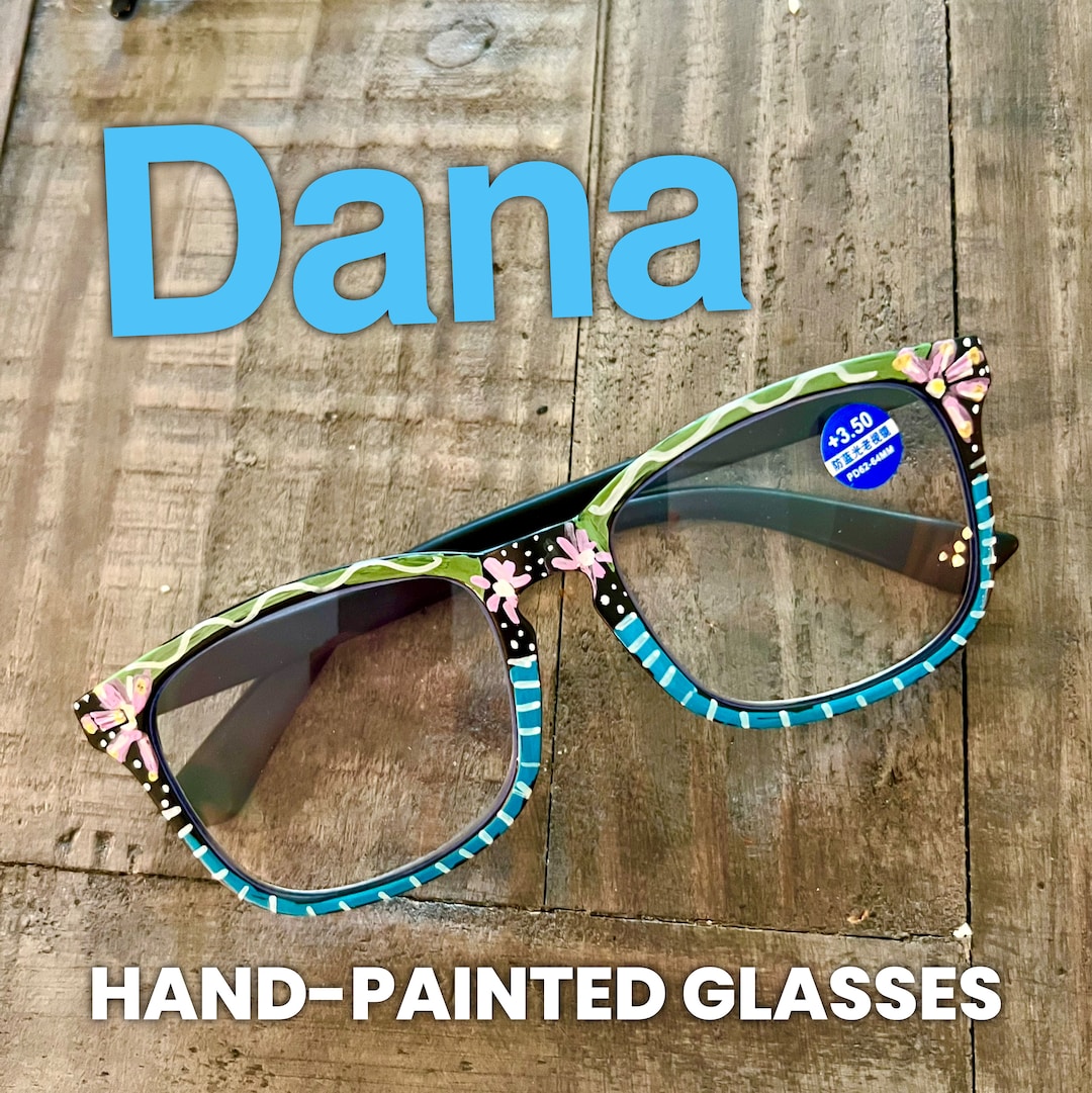 Dana Hand-painted Glasses - Etsy