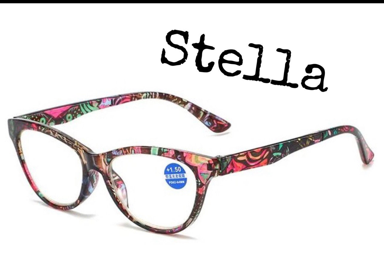 Stella Reading Glasses (anti-blue Light) - Etsy