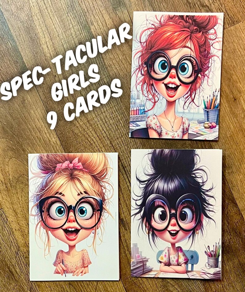 Spec-tacular Girls Card Set 11 - Etsy