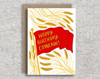 Communist Birthday Card Printable - Etsy