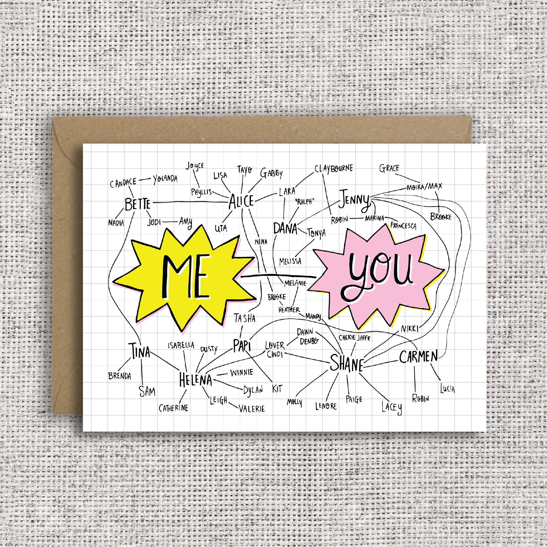 Me You Lesbian Lgbt Lgbtq Anniversary Card Or Lesbian Etsy Uk