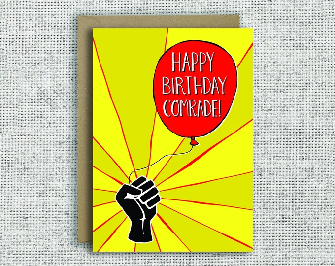 Happy Birthday Comrade | Funny Left Wing Labour Lib Dem Democrat ...