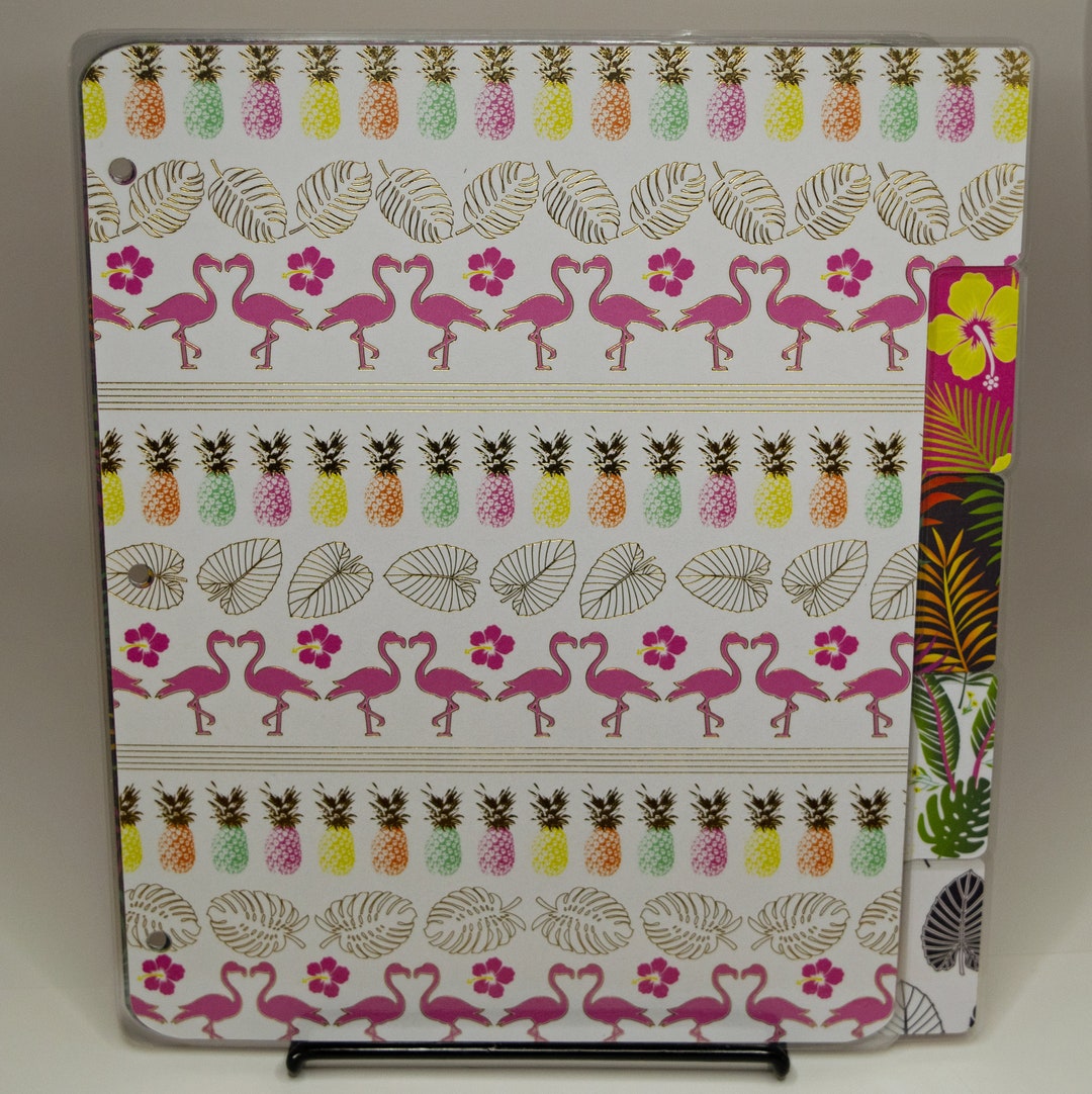 Five 3 Ring Binder Laminated Dividers With Tabs, "electric Jungle ...