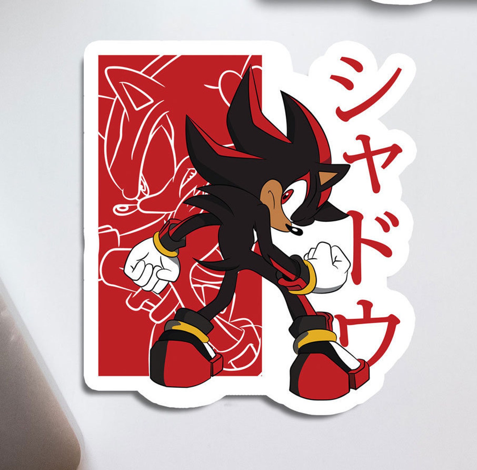 Sonic and Shadow Sticker Set - Etsy
