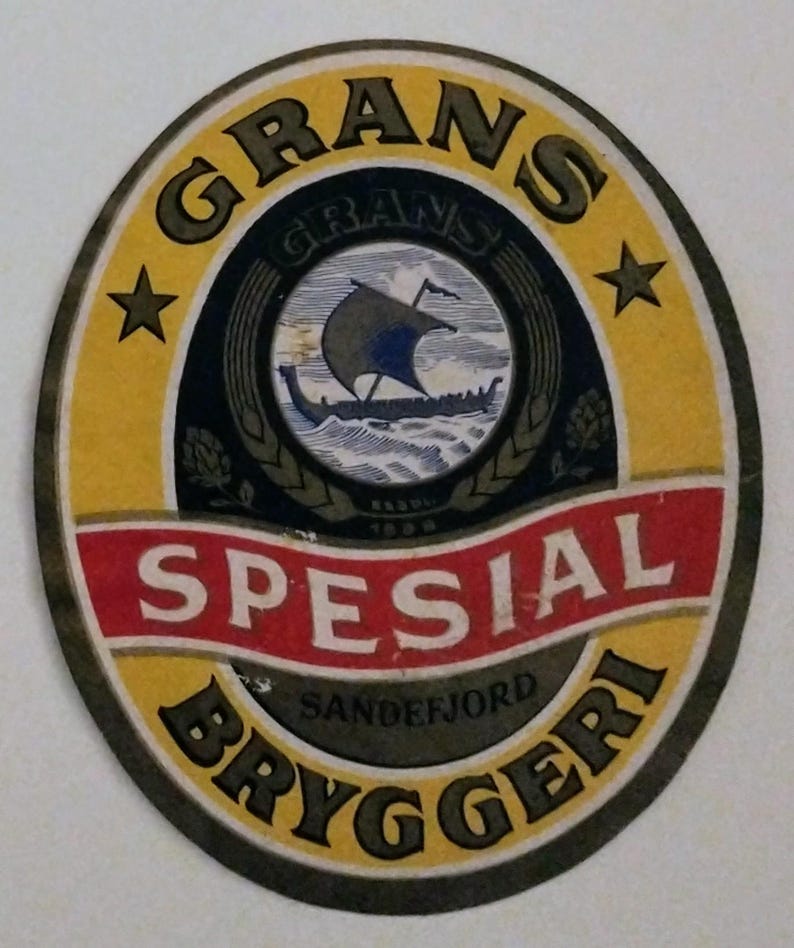 Rare Norway Beer Labels 1970s. Four Breweries. Provenance. - Etsy