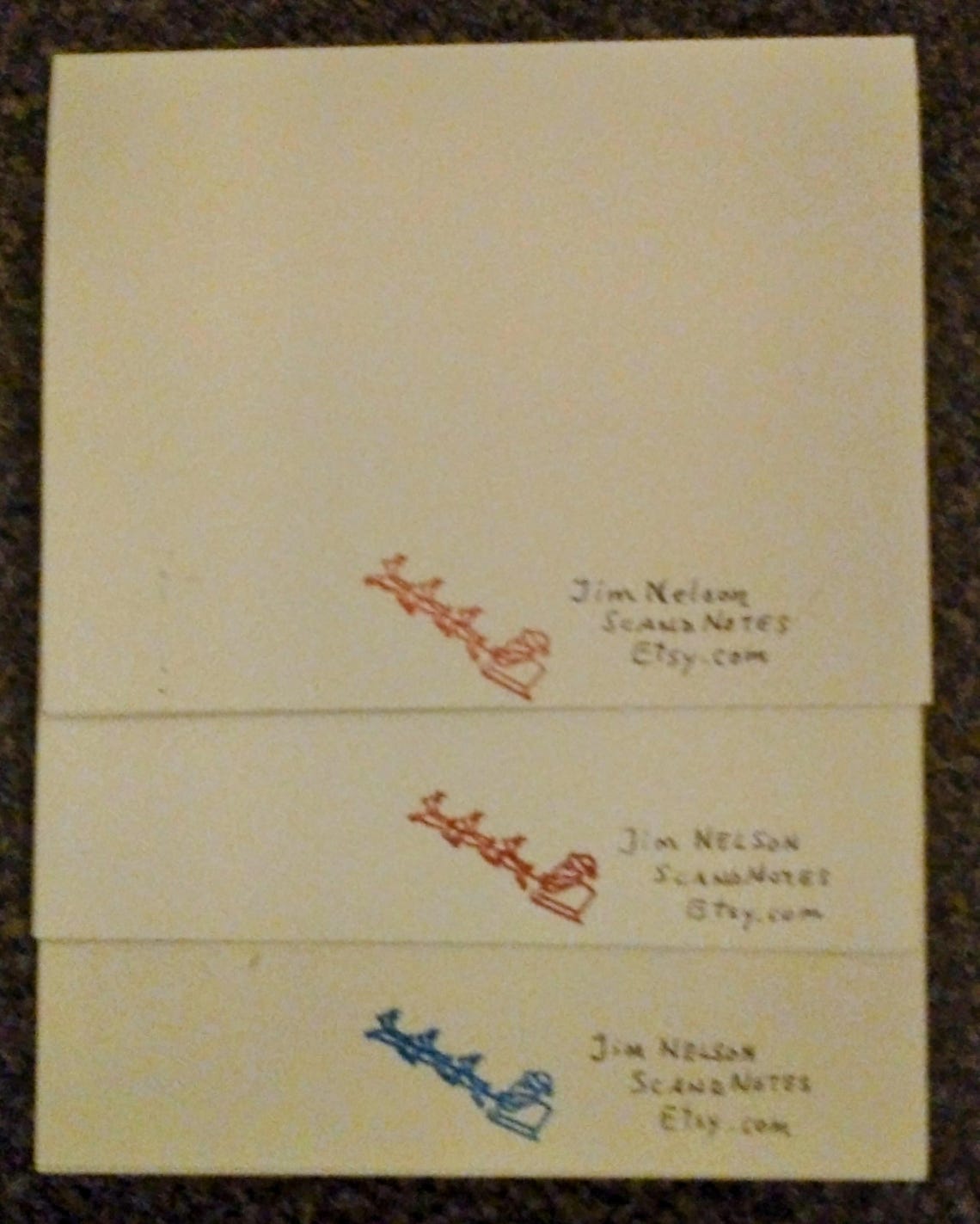 Handmade Norwegian Christmas Cards. Julenissen, Stabbur Design. - Etsy