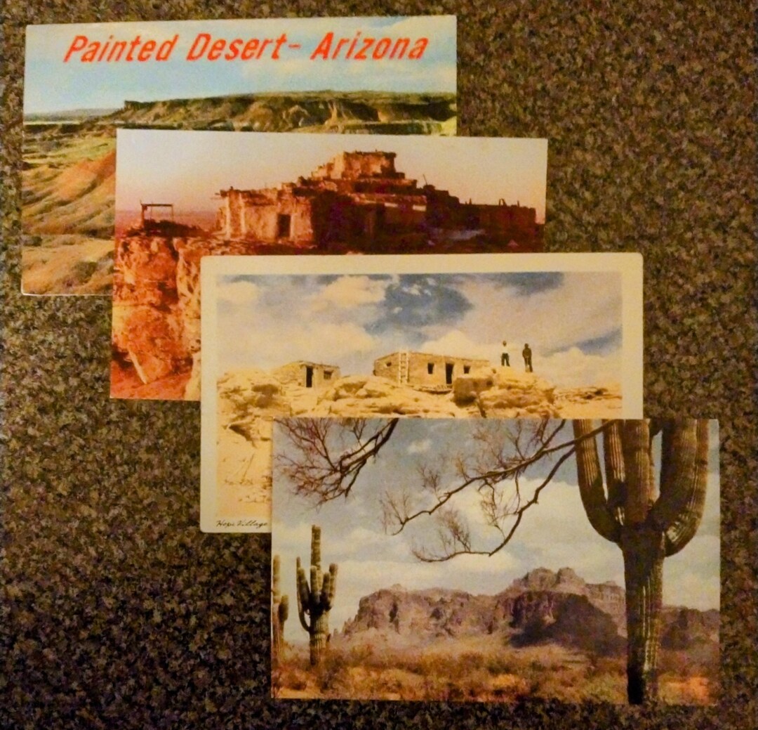 Vintage Arizona Postcards. Painted Desert, Hopi Villages. - Etsy