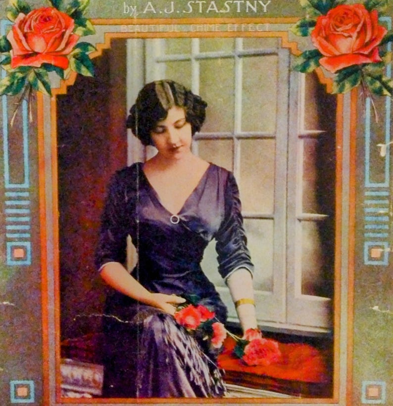 Vintage Sheet Music Early 1900s. Rare Young Women's Fashions ...