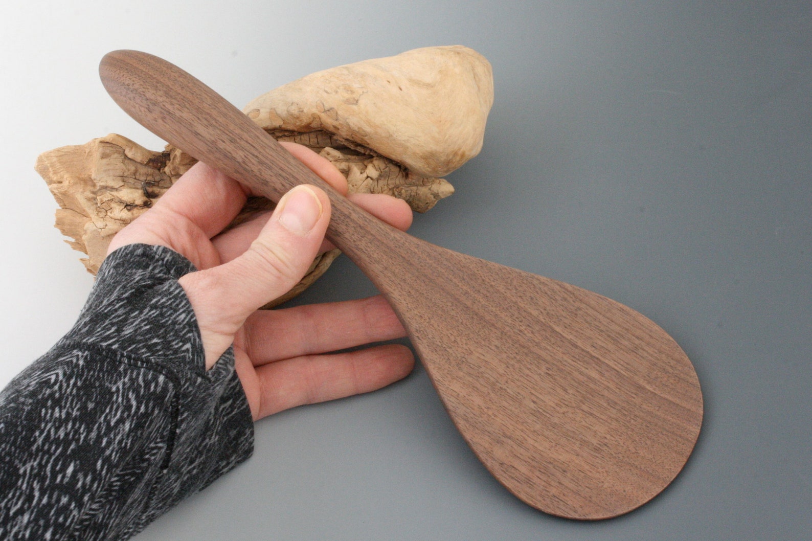 Handcrafted Wood Spoon in Black Walnut or Black Cherry. Traditional ...