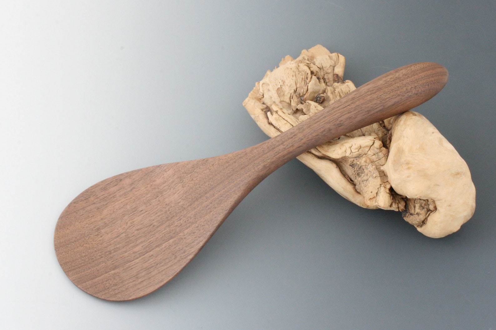 Handcrafted Wood Spoon in Black Walnut or Black Cherry. Traditional ...