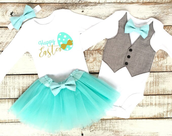 Brother Sister Matching Easter Baby Outfits Easter Outfits | Etsy