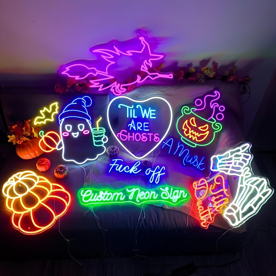 Custom Halloween Neon Sign,halloween LED Sign,personalized Gifts,custom ...