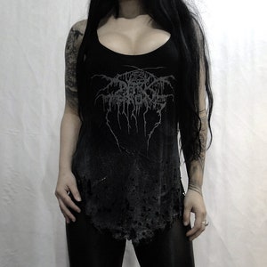 Darkthrone Destroyed Tank Top Handmade Shirt - Etsy