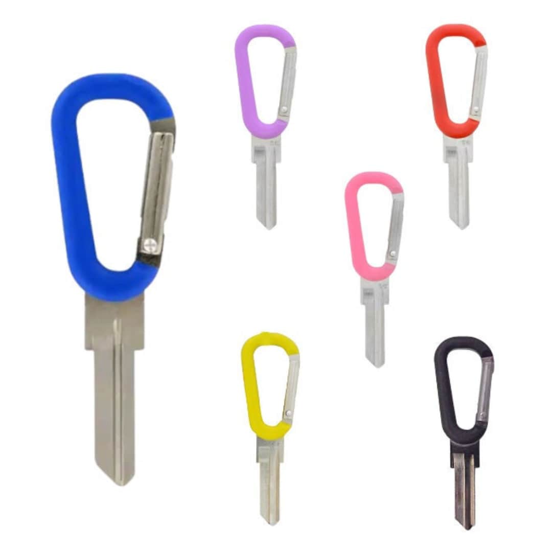 Carabiner Clip on House Key All in One Carabiner and Uncut Key Blank. 6 ...