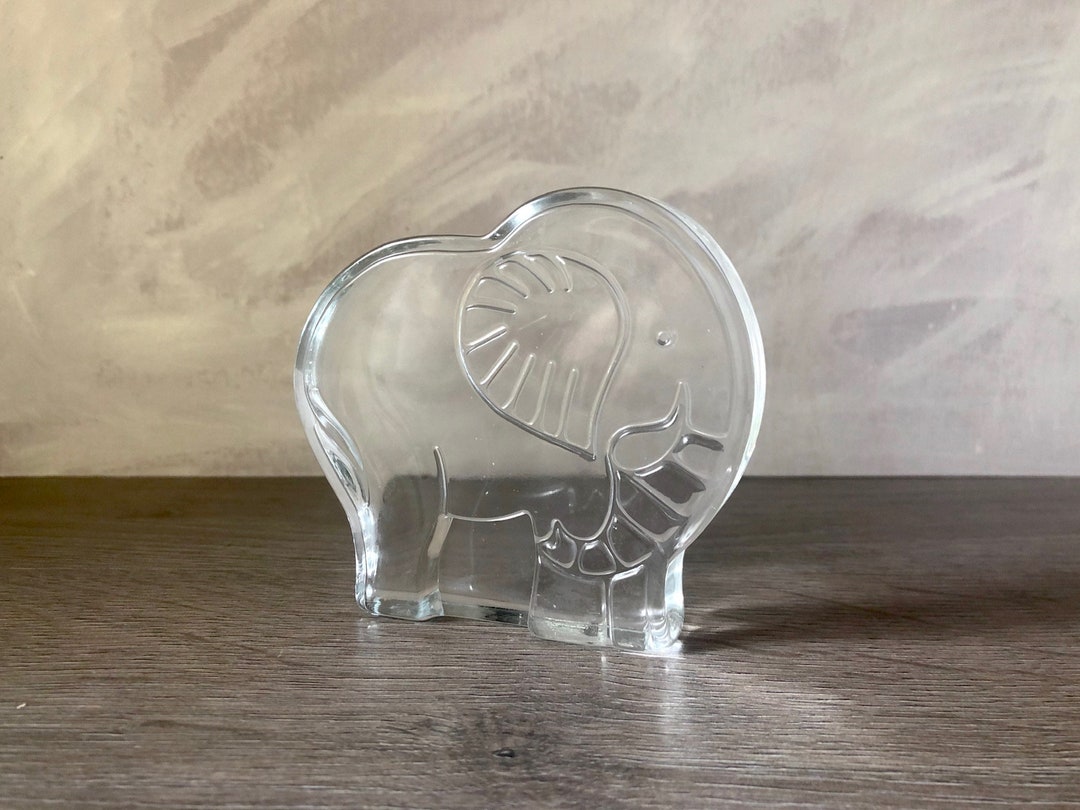 Vintage 1970s Dansk Glasburk Crystal Zoo Figurine Designed by Naiad ...