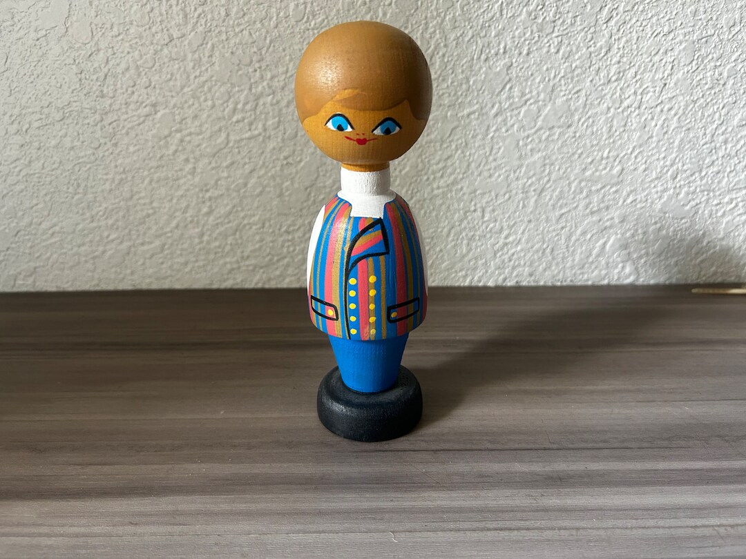 Vintage Finnish Wood Doll Souvenir. Made in Finland Aland Collectible ...