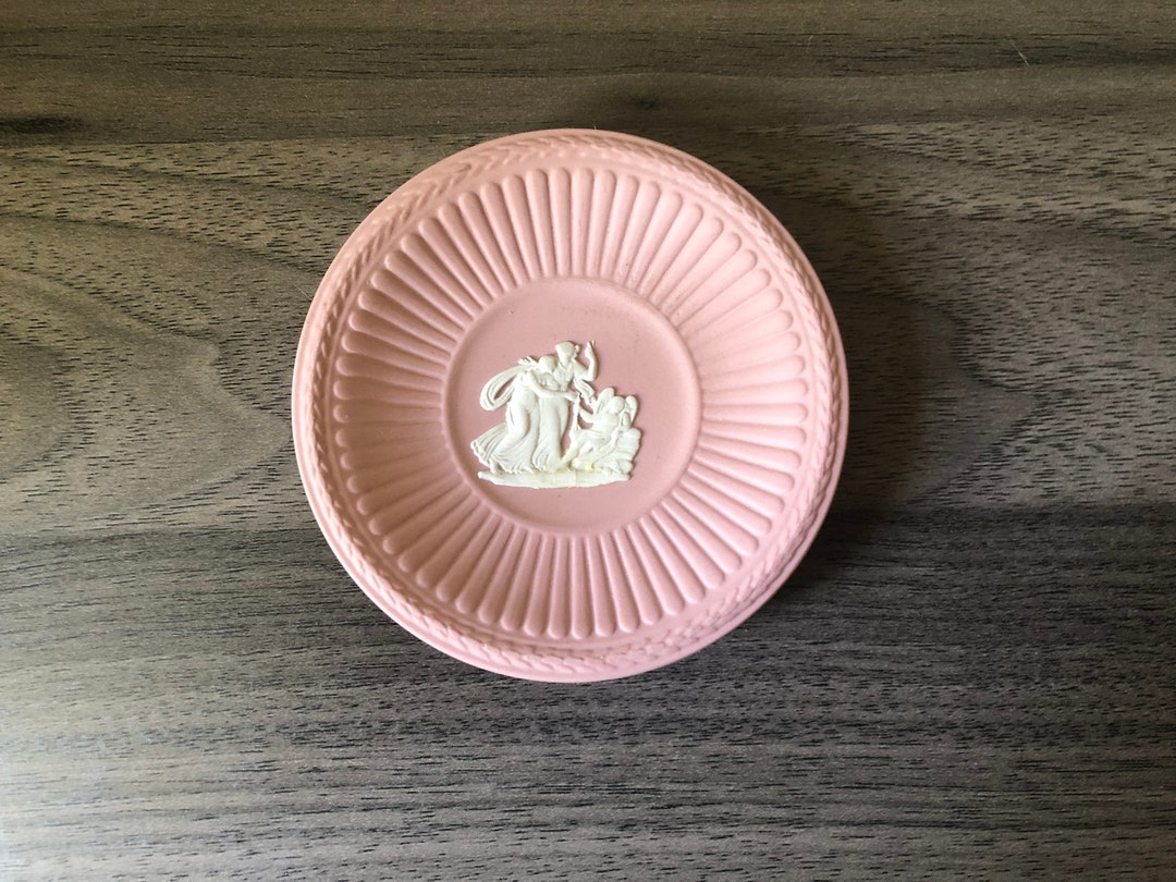 Vintage Pink Fluted Wedgwood Jasperware Cupid Awakes Trinket Dish - Etsy