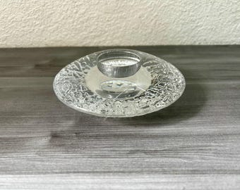 Orrefors Crystal Discus Votive Candle Holder, Vintage Swedish Modern ...