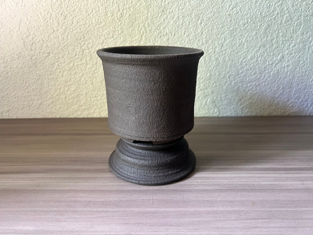 Vintage 1970's Mark Issenberg Planter With Stand "miami Clay" - Etsy