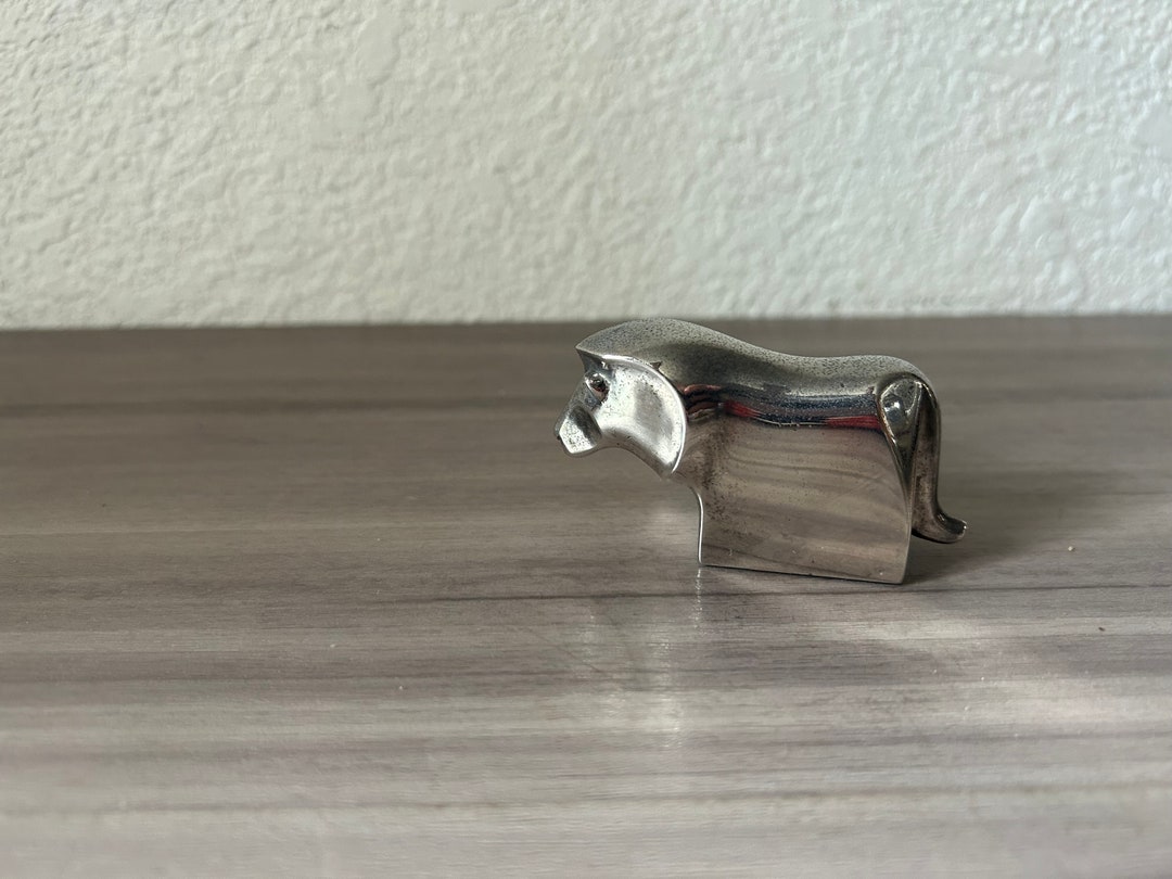 Vintage Dansk Silverplate Lion by Gunner Cyren, Dansk Silver-plated ...