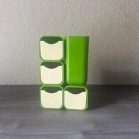 Vintage Colorful Desk Organizer Set: 80s Memphis Style Tino Tt Design ...
