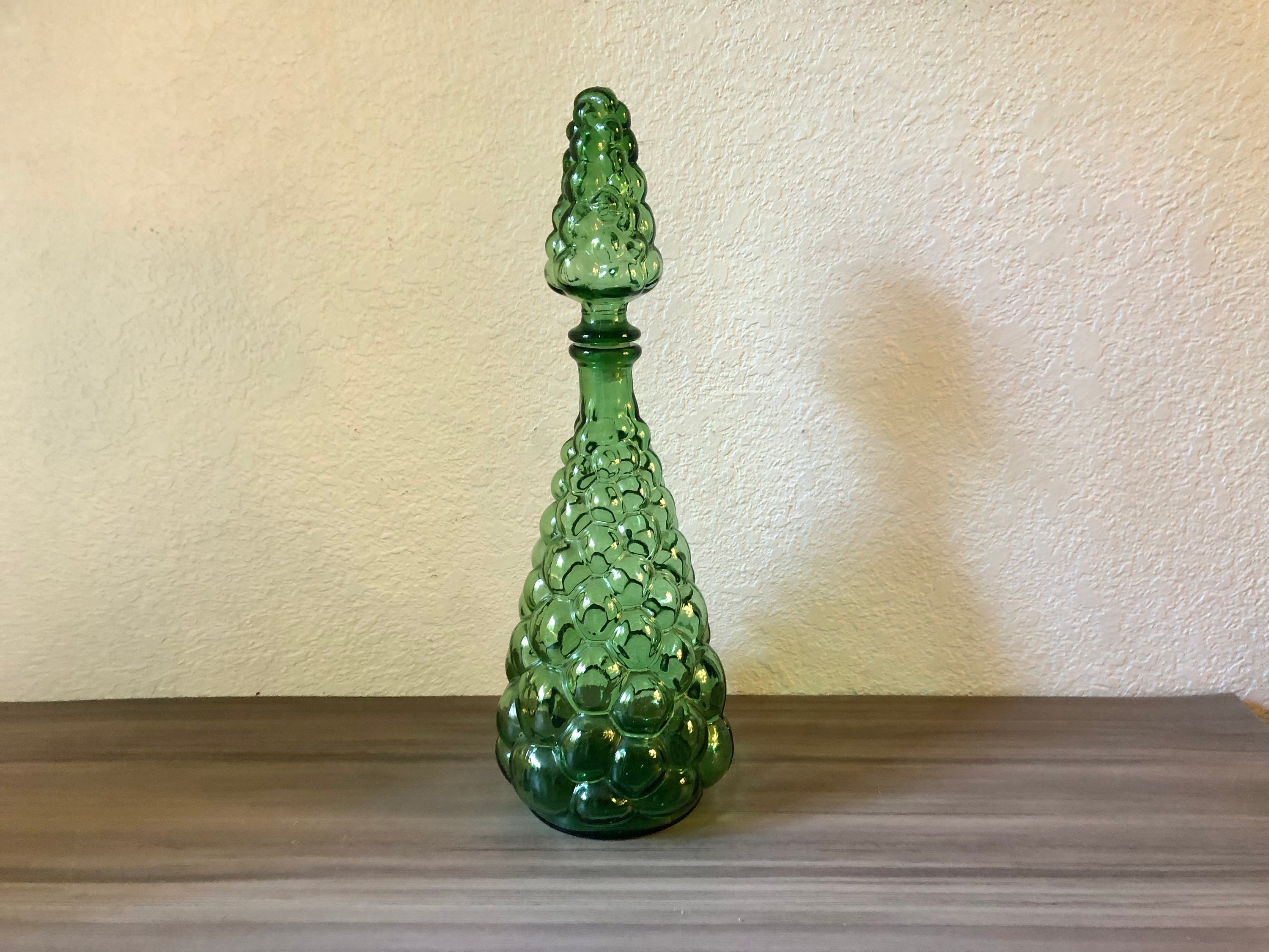 Drinkware Drink & Barware Vintage Italian decanter in bubbled glass ...