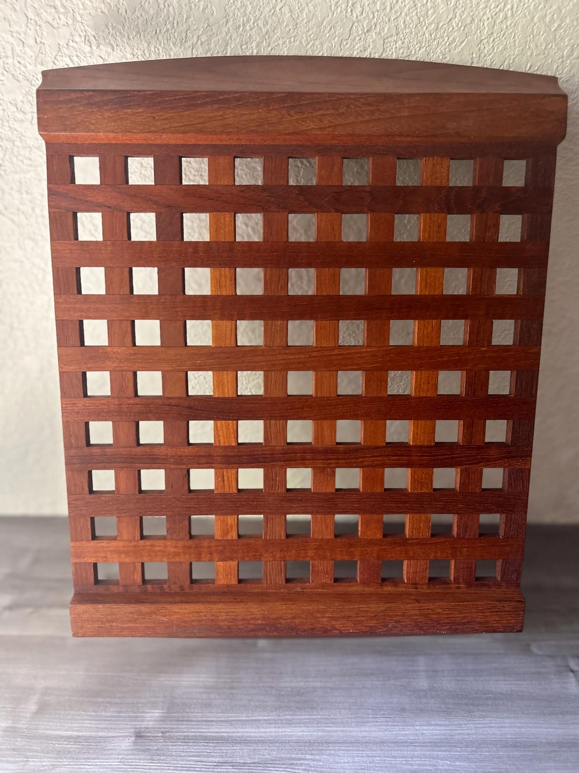 Vintage Dansk Teak Lattice Tray With Glass Dish Inserts, JHQ Denmark ...
