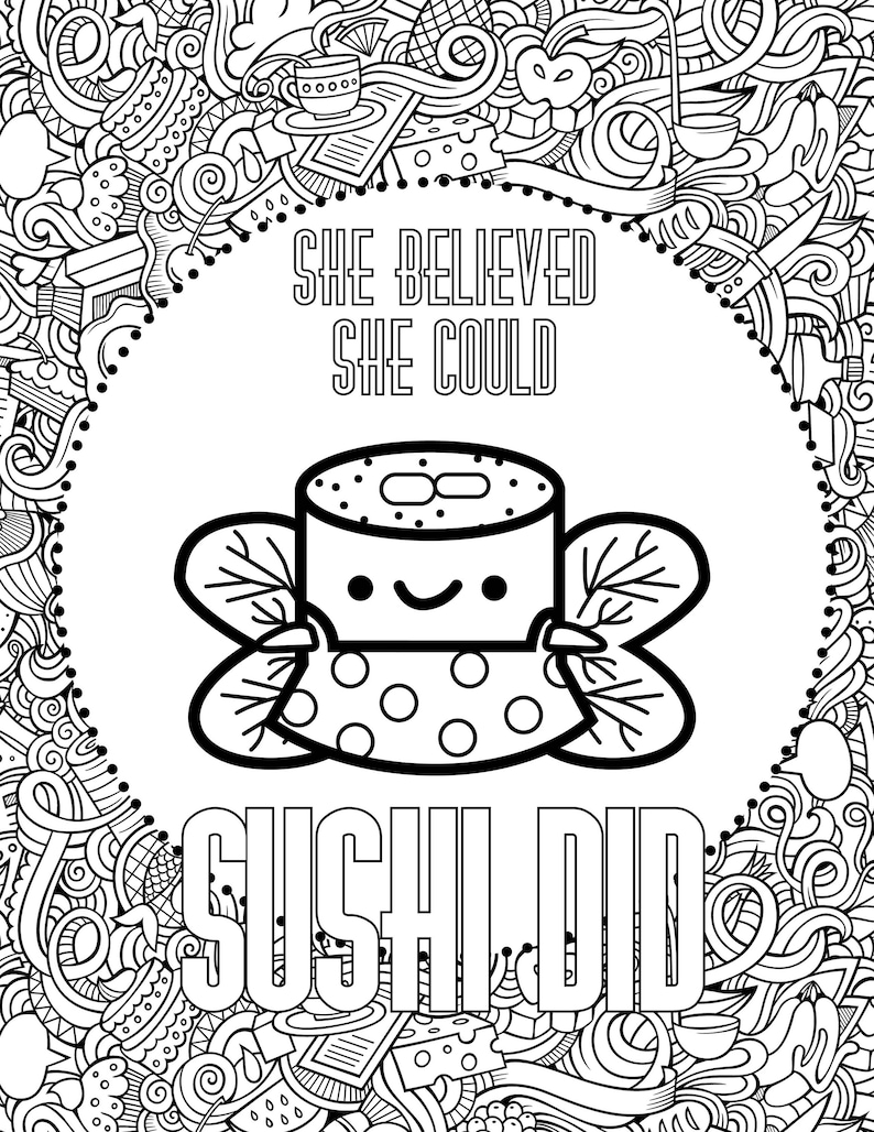 Eat Color Love A Food Pun Coloring Book - Etsy