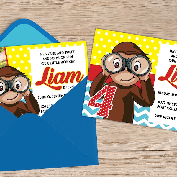 Curious George Birthday - Etsy