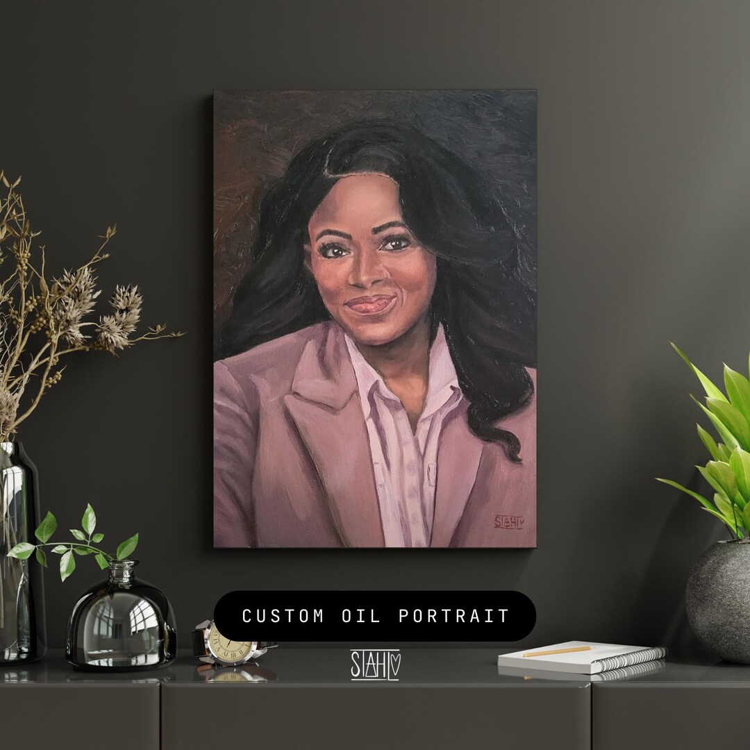 Custom Oil Portrait From Photo American Artist Commission Painting - Etsy