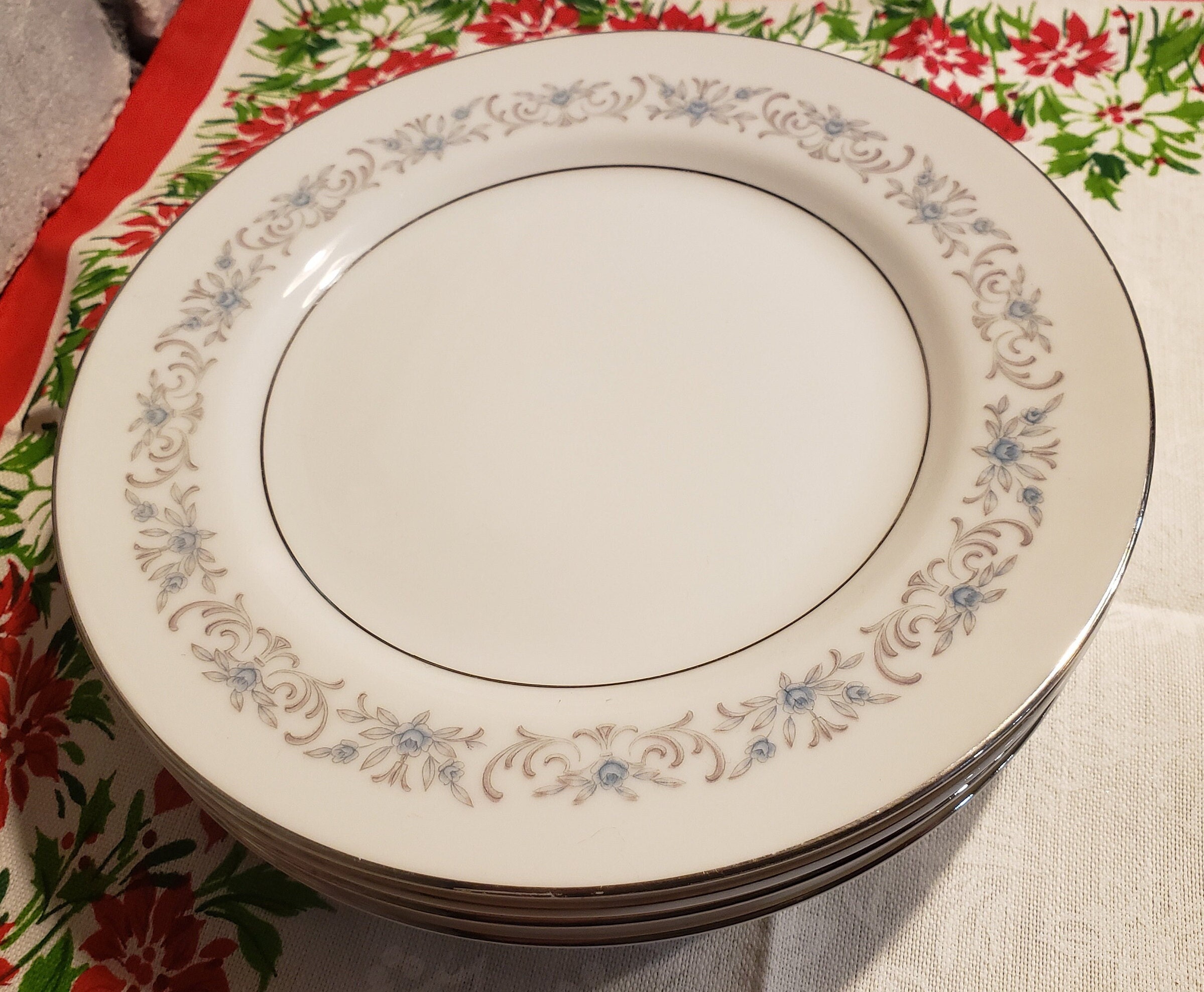 Lovely Vintage Mikasa Fine China Jyoto deborah Pattern Set of 6 Bread ...