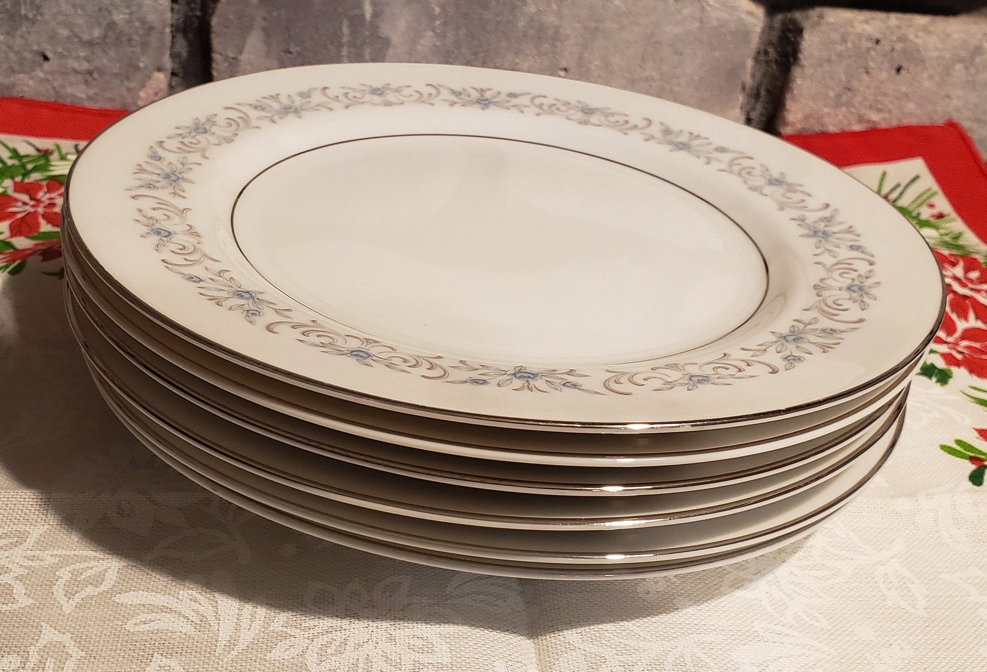 Lovely Vintage Mikasa Fine China Jyoto "deborah" Pattern Set of 6 Salad ...