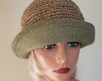Straw Cloche Hat - Etsy