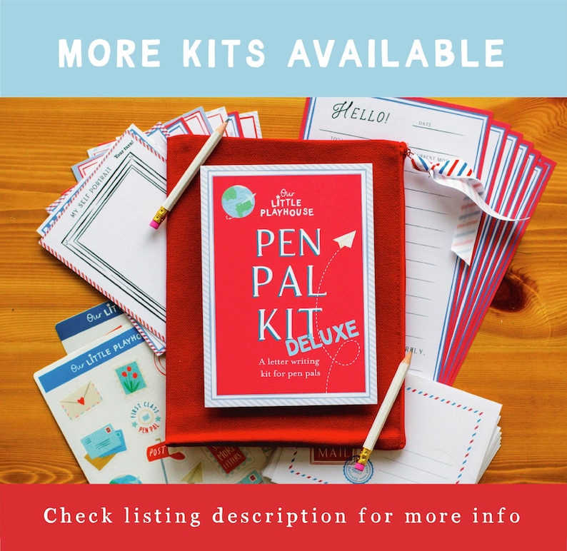 Grandpals Pen Pal Writing Kit for Grandkids and Grandparents, Letter ...