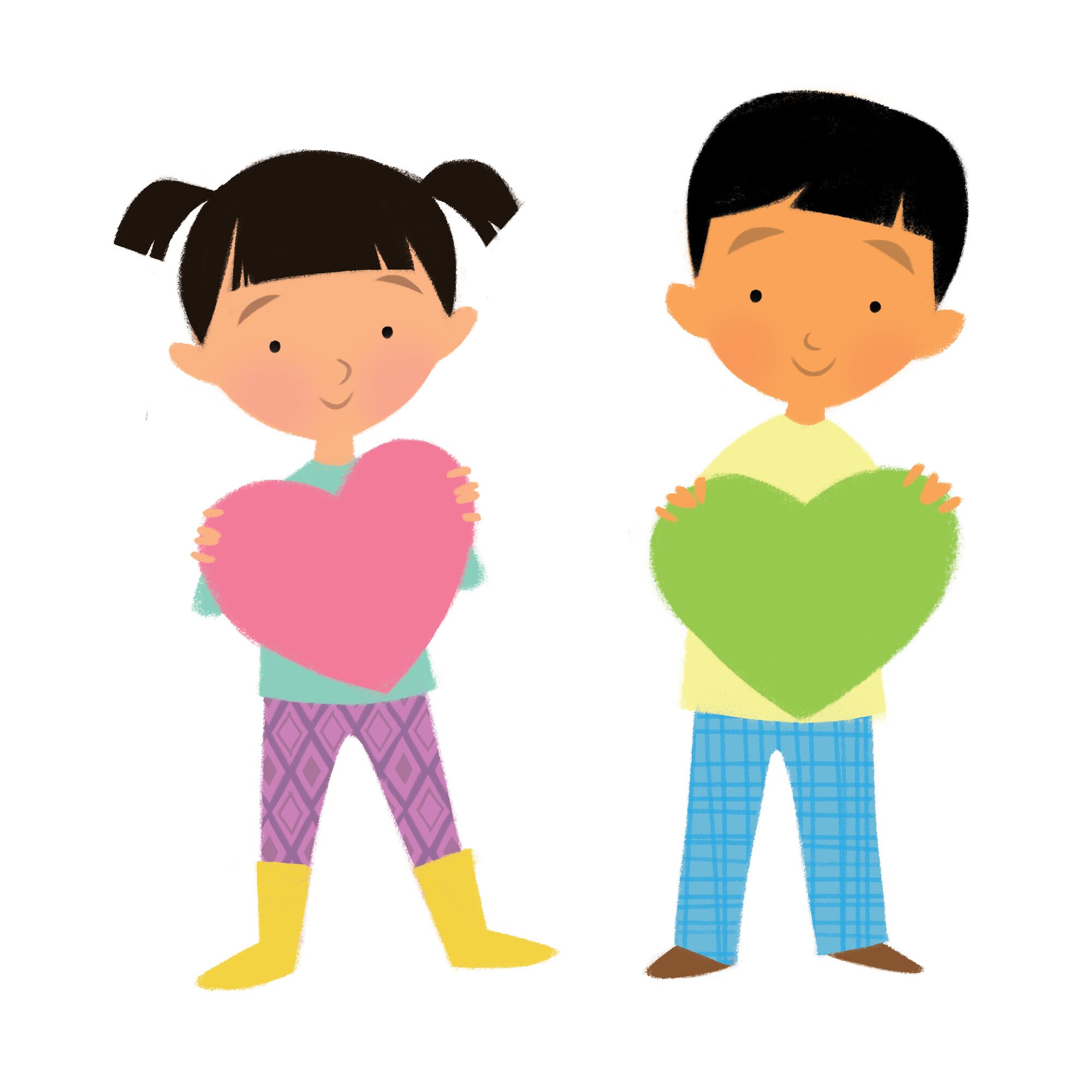 Kids Holding Hearts Clipart: Education Clipart School | Etsy