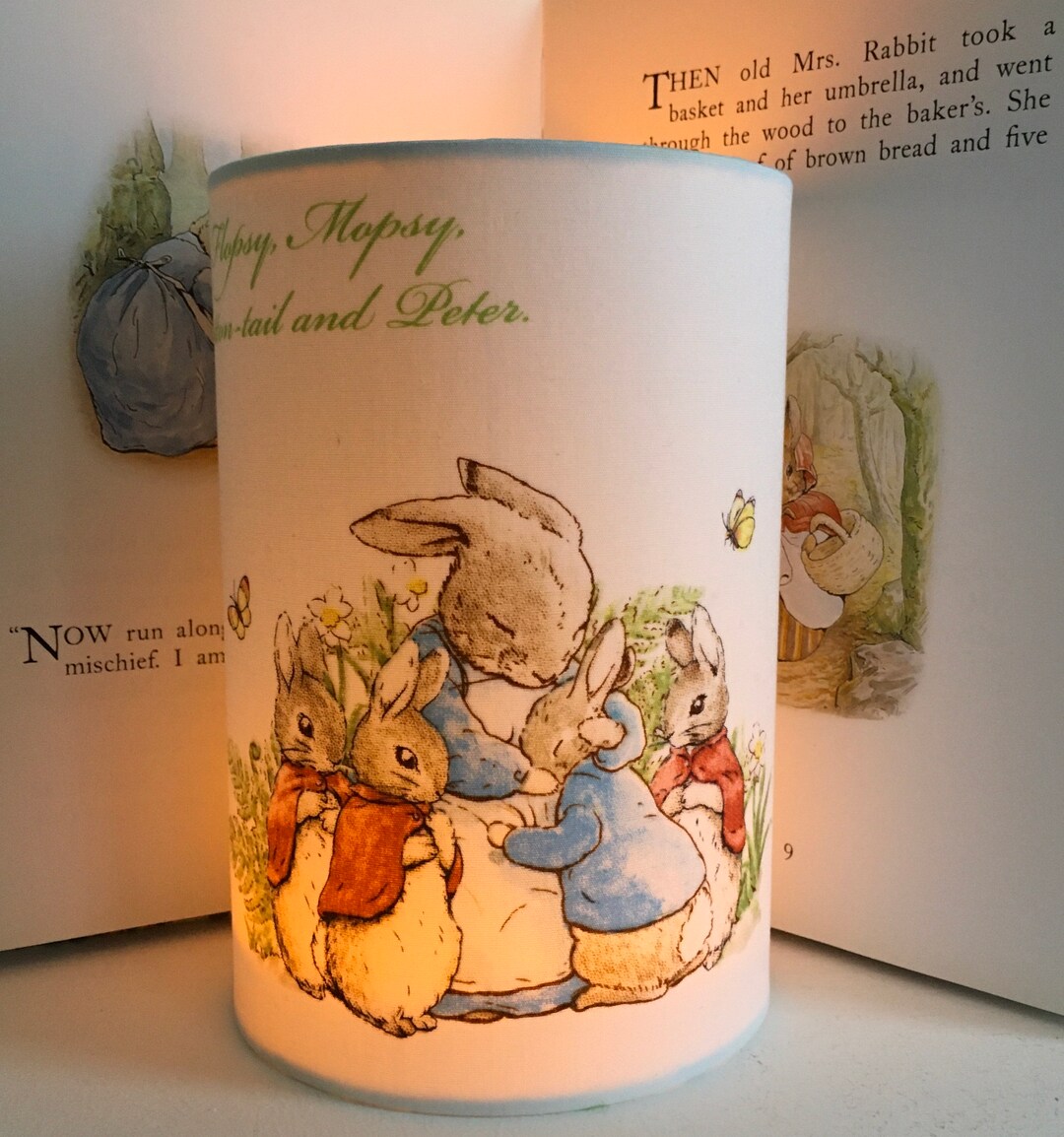 NEW Flopsy Mopsy Cotton Tail and Peter Rabbit Handmade Nursery Night ...