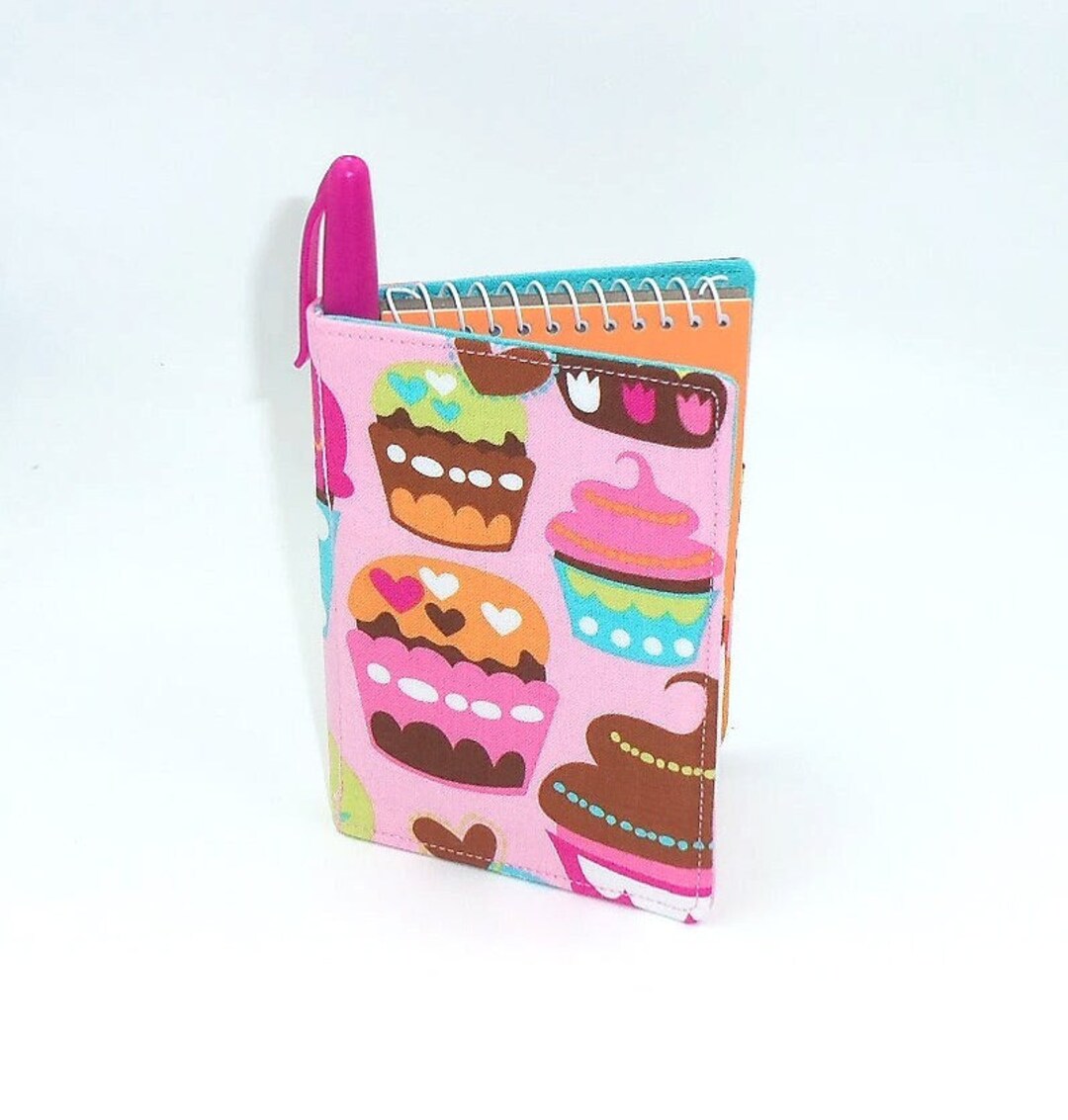 Small Pocket Notebook With Pen Writing Pad Compendium With Fabric Cover ...