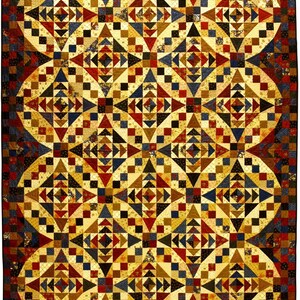 Faceted Jewels Pattern, Handmade Traditional Patchwork Quilt, All ...